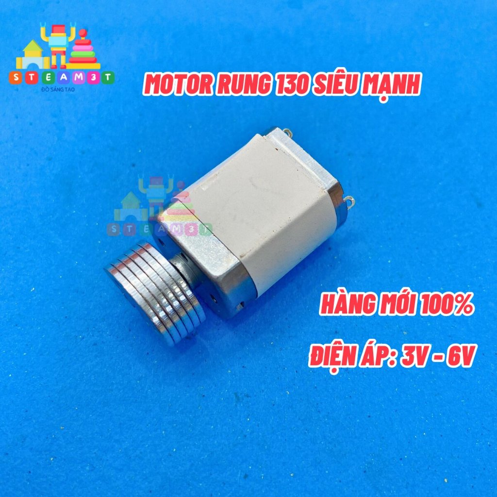 Motor rung mini 130 siêu mạnh 3.7V dải điện áp 3V - 6V - HÀNG MỚI 100% ...