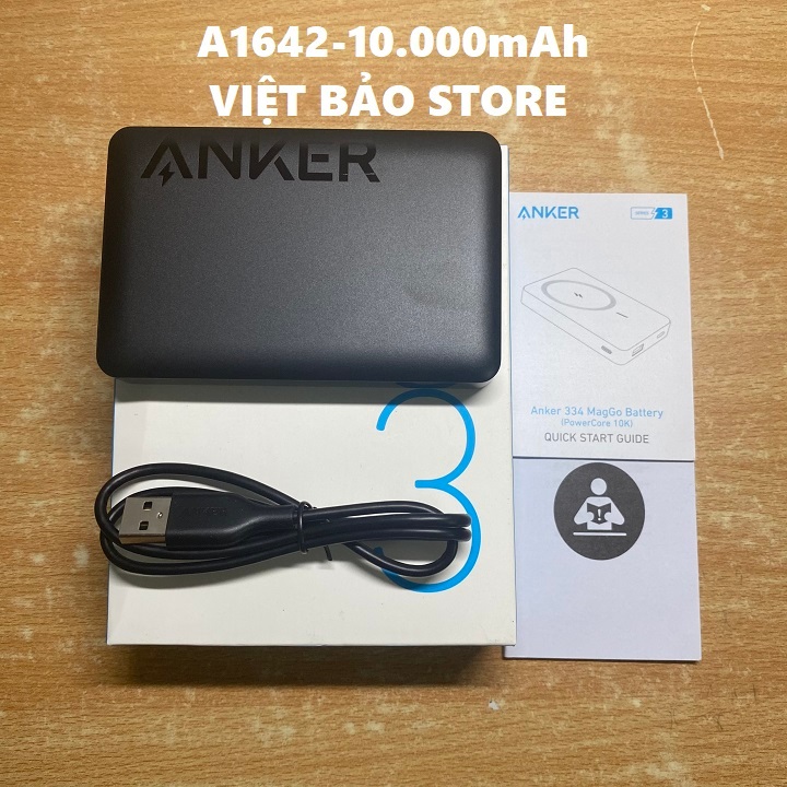 Sạc dự phòng Anker MagGo 10000mAh A1652 / A1642 , PD 20W, sạc không dây từ tính | Shopee Việt Nam
