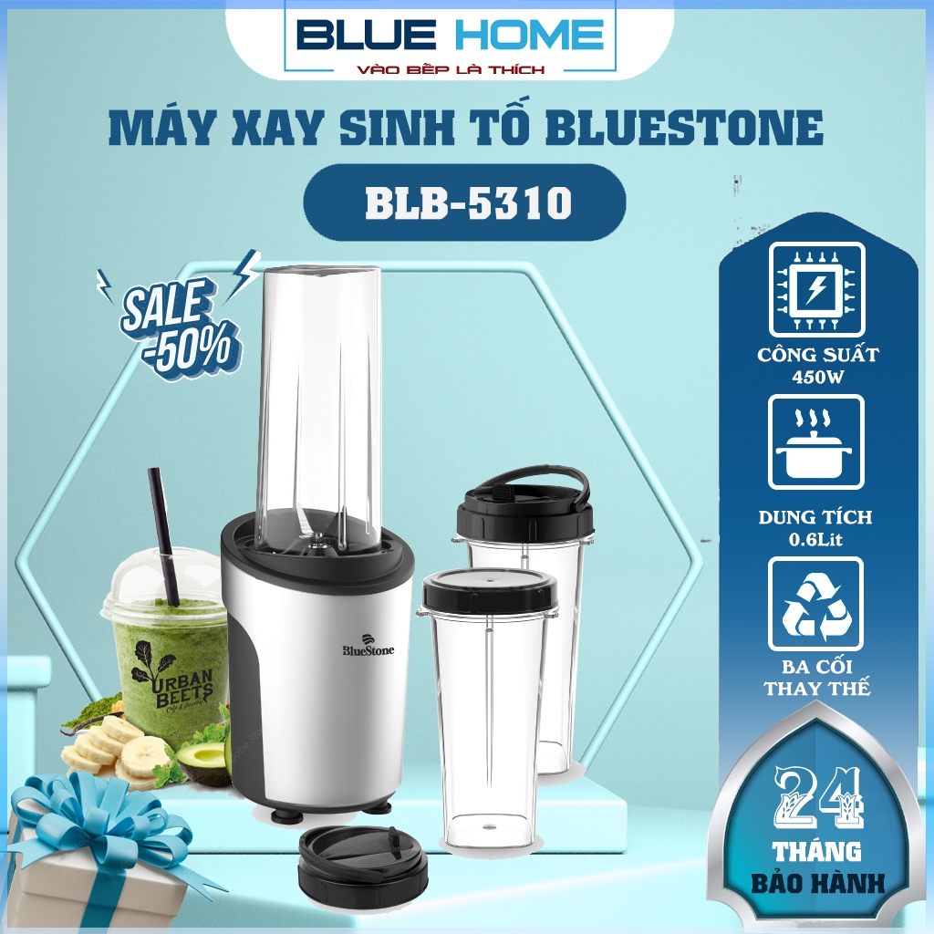 Máy Xay Sinh Tố BlueStone BLB-5310 ,0.6Lít - 450W, Ba Cối Thay Thế, Hàng Chính Hãng | Shopee ...