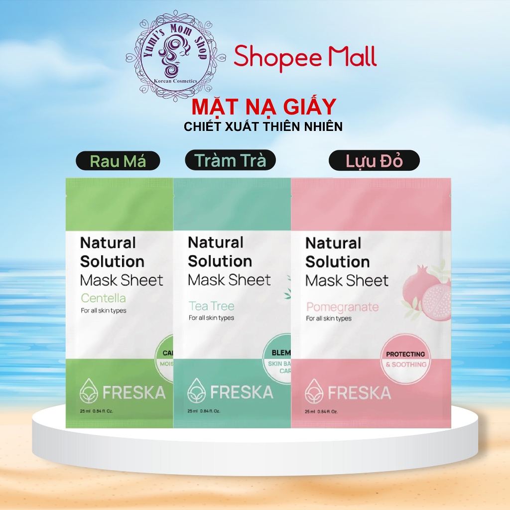 Mặt nạ giấy Freska Natural Solution Mask Sheet 25ml/miếng | Shopee Việt Nam