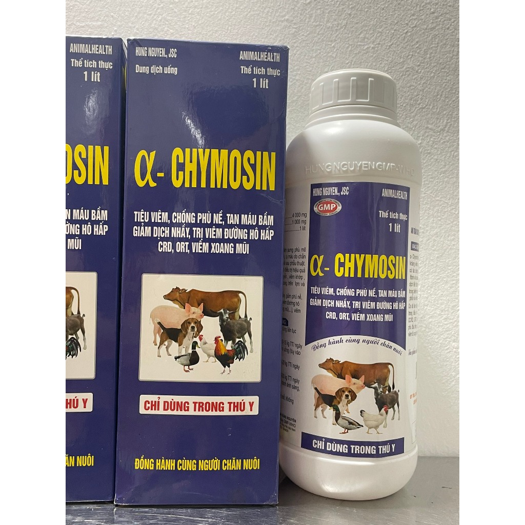 [Chai 1l] CHYMOSIN uống của Hùng Nguyên dùng cho động vật | Shopee Việt Nam