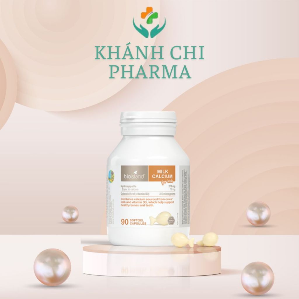 Canxi sữa Bioisland Milk Calcium lọ 90 viên (Úc). Bổ sung calci và ...