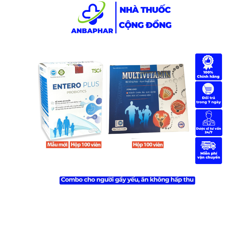 Combo entero plus và multivitamin | Shopee Việt Nam