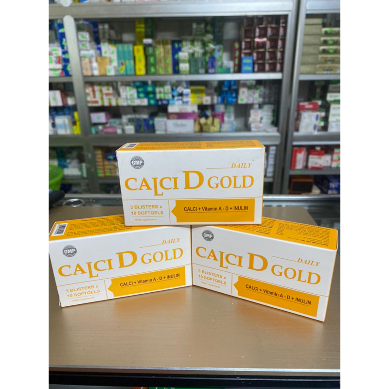 Calci D Gold (hộp 3 vĩ x 10 viên) | Shopee Việt Nam
