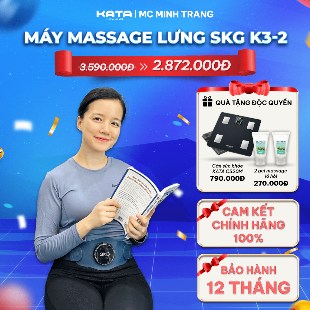 Máy massage lưng SKG K3-2 | KATA Technology | Shopee Việt Nam