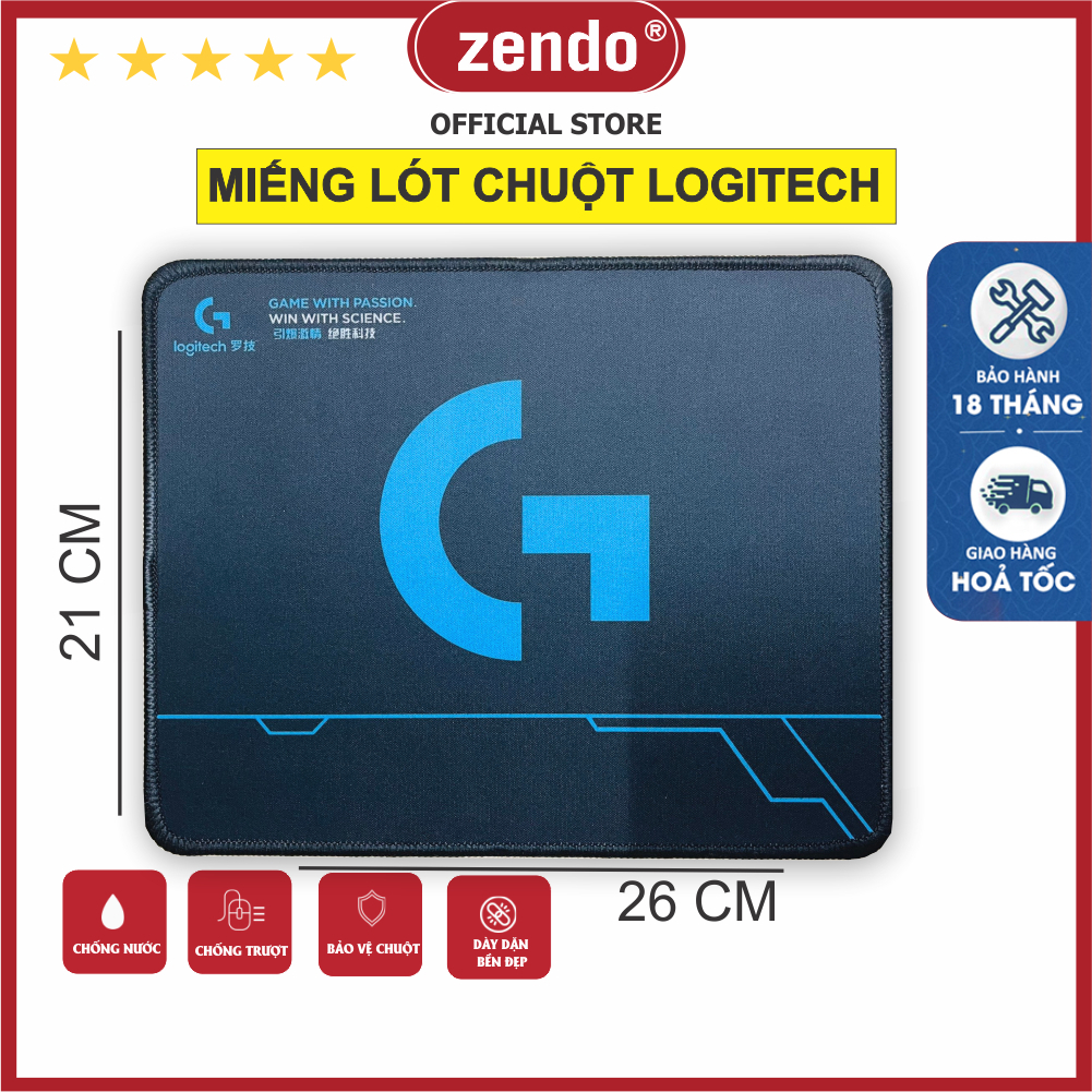 Miếng lót chuột logitech gaming chống nước, chống trượt bảo vệ chuột ...