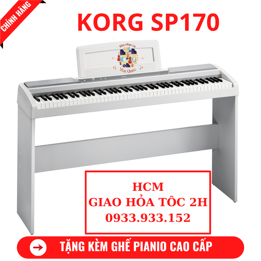 Đàn Piano Điện Korg SP170 + Tặng Kèm Ghế Piano Cao Cấp + Khăn Phủ Đàn ...