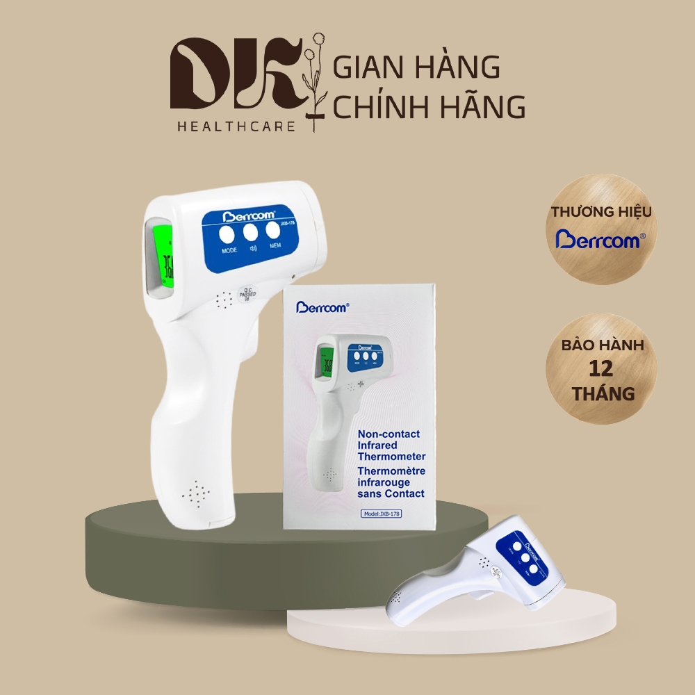 Nhiệt kế điện tử hồng ngoại BERRCOM JXB-178 - Máy đo thân nhiệt ...