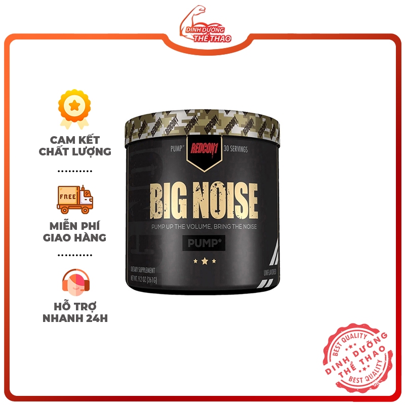 BIGNOISE REDCON1 Tăng Sức Mạnh Pre Workout Trước Tập Luyện Không Caffein Không Gây Mệt 30 Lần ...