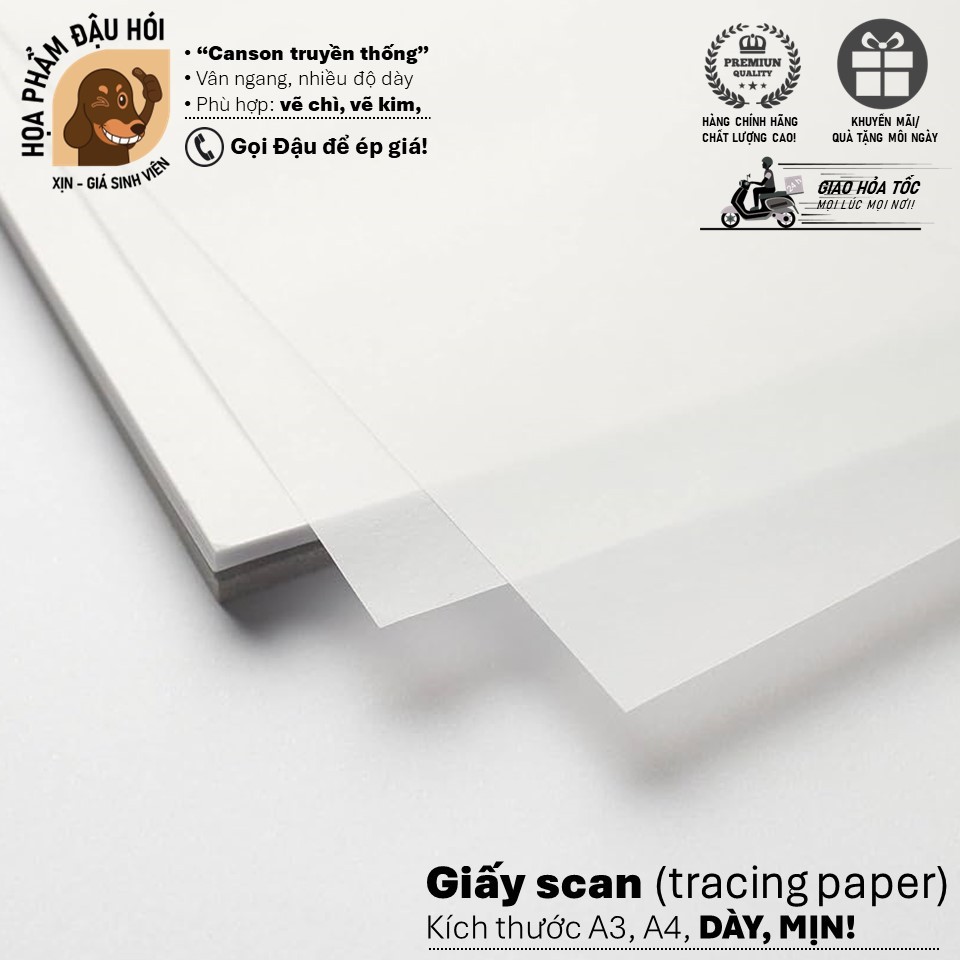 [ĐẬU HÓI]-Giấy Scan Gateway(Tracing paper) A3-Dày 83/93 gsm | Shopee ...