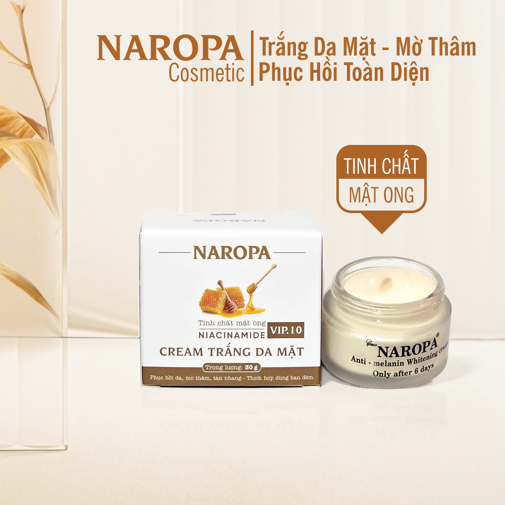 Kem Trắng Da Mặt NAROPA Whitening (30gam) dưỡng da ban đêm chuyên sâu ...
