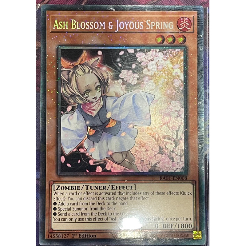 Ash Blossom & Joyous Spring - RA01-EN008 - Prismatic Collector's Rare ...