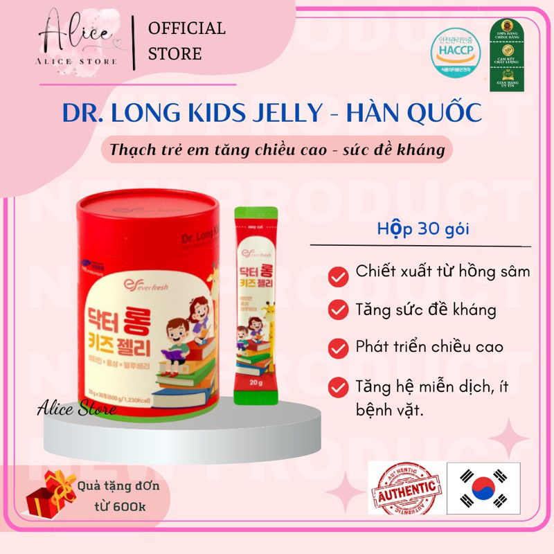 [Chuẩn Hàn] Thạch Trẻ Em Dr. Long Kids Jelly Hàn Quốc - Tăng Chiều Cao ...