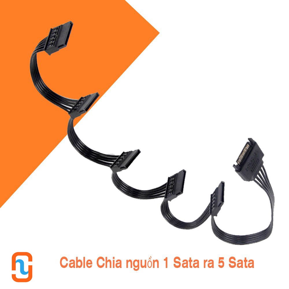 Dây cáp chia nguồn SATA 1 ra 3 4 5 đầu SATA 18 AWG | Shopee Việt Nam