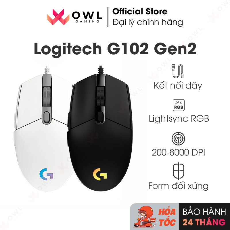 Chuột Logitech G102 Gen2 Lightsync (Hàng chính hãng) | Shopee Việt Nam