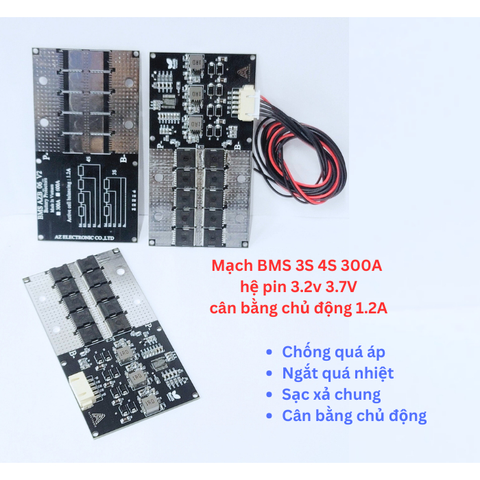 Mạch BMS 3S 4S 300A pin 3.2v 3.7v cân bằng chủ động 1.2A | Shopee Việt Nam