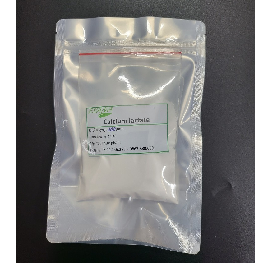 100g Bột Calci Lactat (calcium lactate, canxi lactat) 99% cấp thực phẩm ...