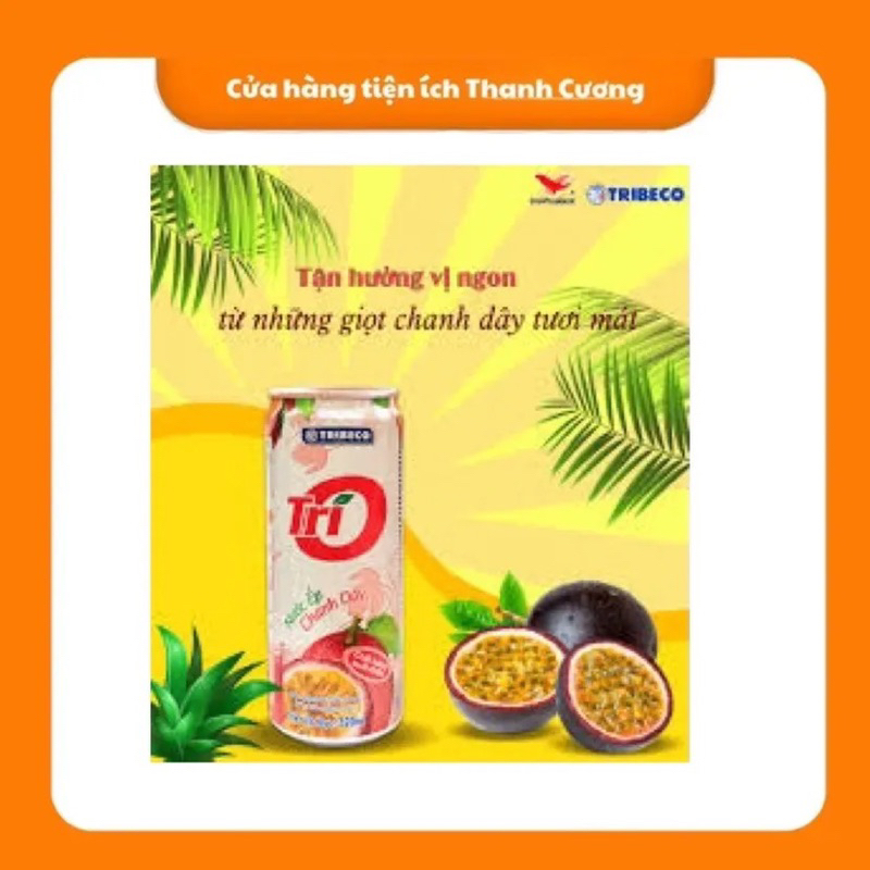 1 lon Nước Chanh Dây Tribeco 320ml | Shopee Việt Nam