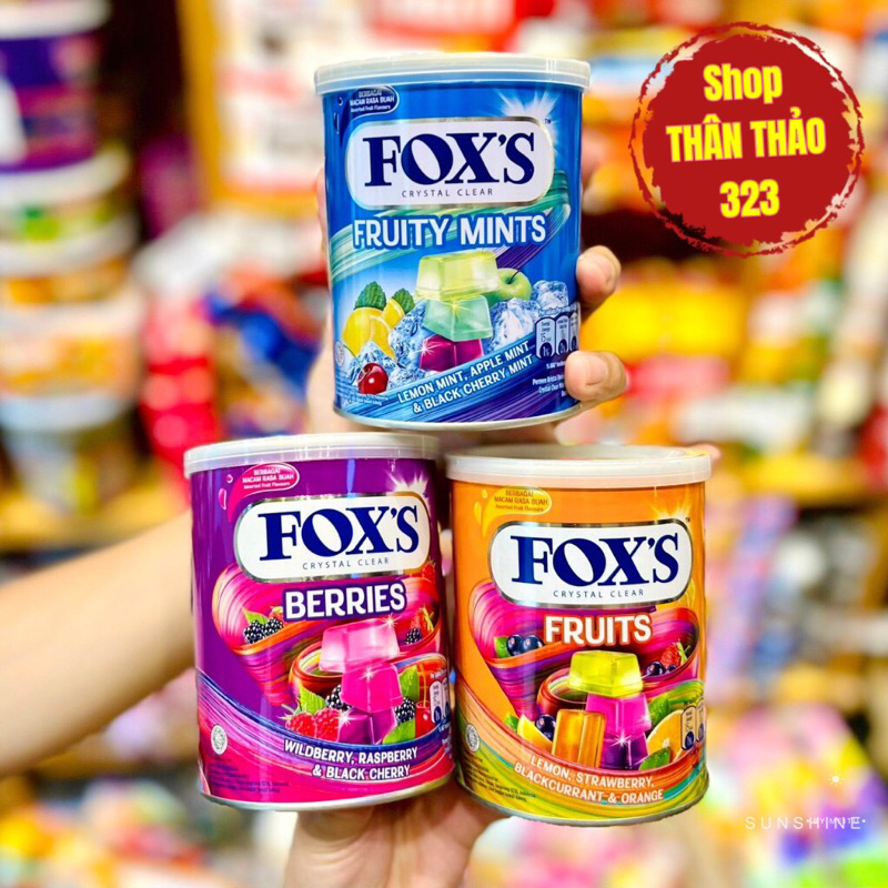 Kẹo Trái Cây Fox's Fruits, Berries,Fruity Mint | Shopee Việt Nam
