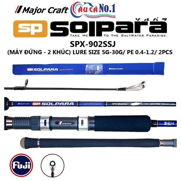 CẦN CÂU SHORE JIG MAJOR CRAFT SOLPARA SPX-902SSJ (MÁY ĐỨNG - 2 KHÚC) | Shopee Việt Nam