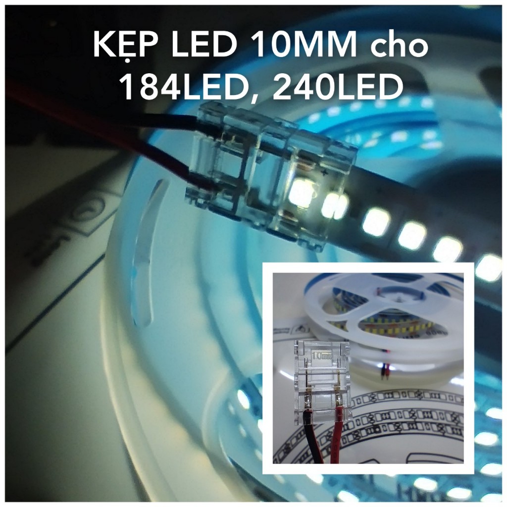 Đầu kẹp dây led dán bản 10mm cho led 184 led, 240 led | Shopee Việt Nam