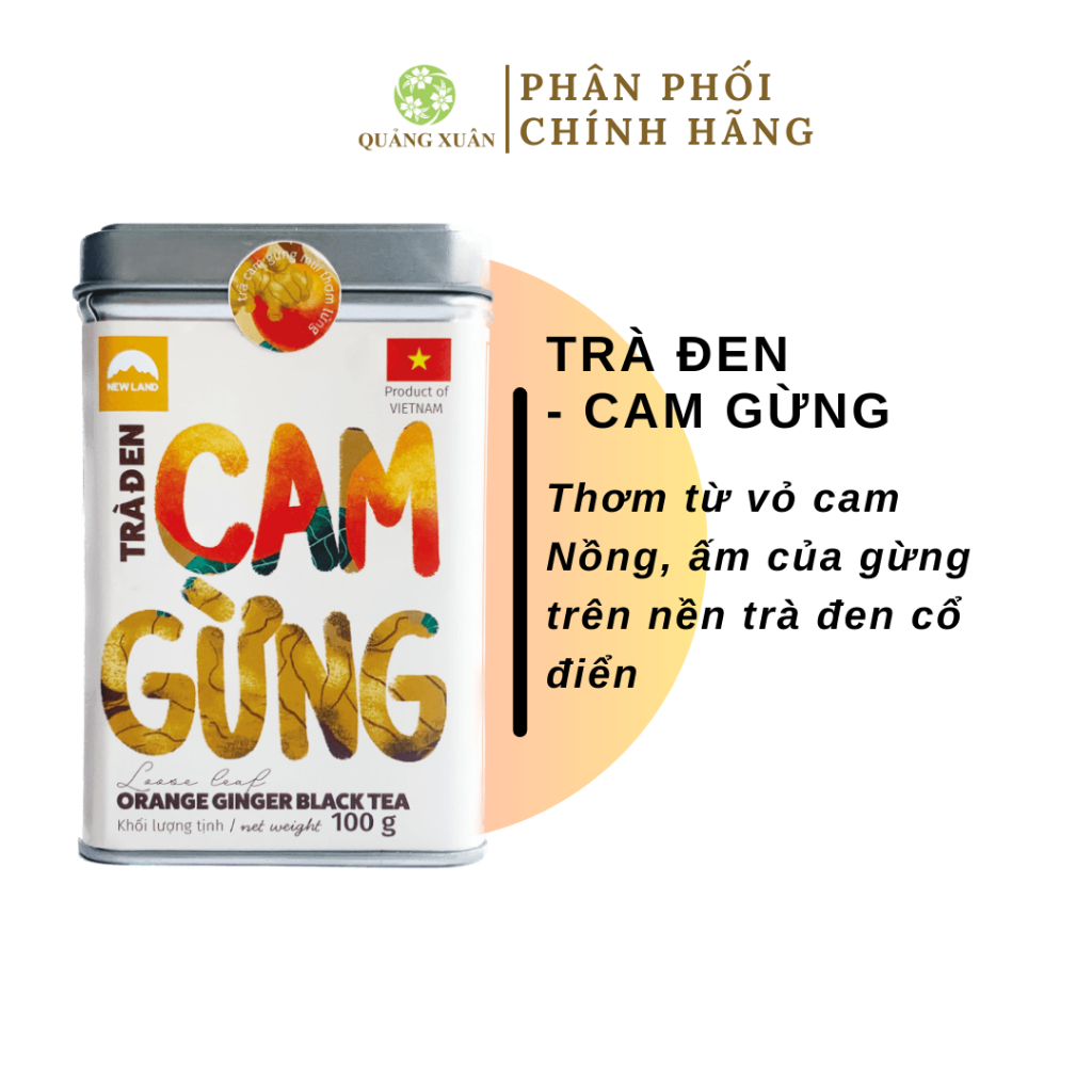 Trà Đen Cam Gừng (Mùi Thơm Lừng) 100G - Trà Đất Mới | Shopee Việt Nam
