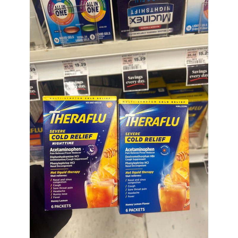 Theraflu Trà Theraflu Cold Flu Mỹ, 6 gói | Shopee Việt Nam
