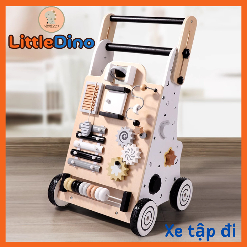Xe Tập Đi Little Dino Cho Bé Từ 9 Tháng Tuổi Chất Liệu Gỗ Không Sơn An ...