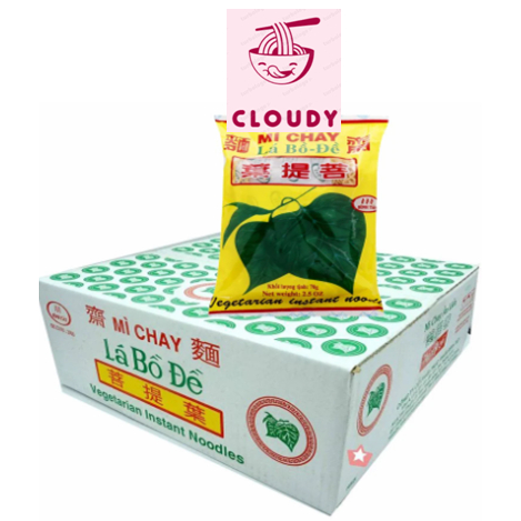 Mì chay, chay chua cay, chay rau nấm Lá Bồ Đề (30 gói/thùng) | Shopee ...