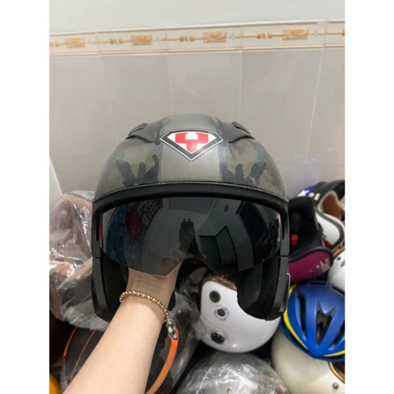 Nón bảo hiểm 3/4 yohe 878 ( mất kính ngoài ) mút lót phụ kiện đầy đủ | Shopee Việt Nam