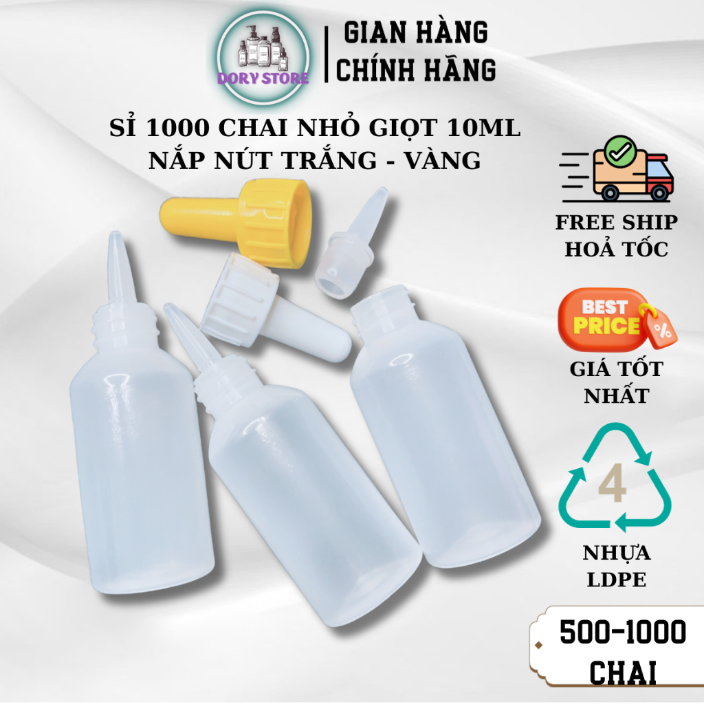 Chai nhựa 10ml nhỏ giọt [1000 chai] , chai nhựa nhỏ giọt 10ml triết mực dung dịch | Shopee Việt Nam