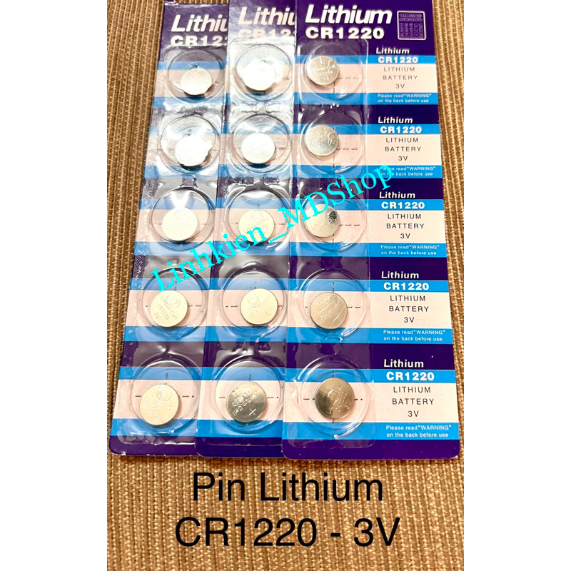 Pin Lithium CR1220-3v - Pin CMOS - CR 1220-3V- 2 Dây | Shopee Việt Nam