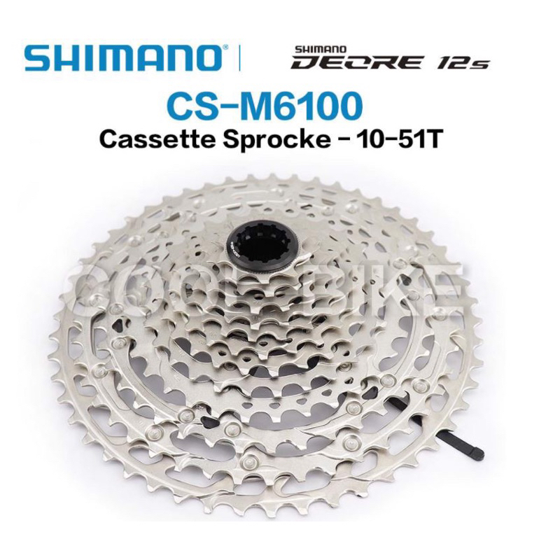(Chính Hãng) Líp Xe Đạp Shimano Deore CS-M6100 12 Tầng Líp 10-51T Cối MS Japan | Shopee Việt Nam