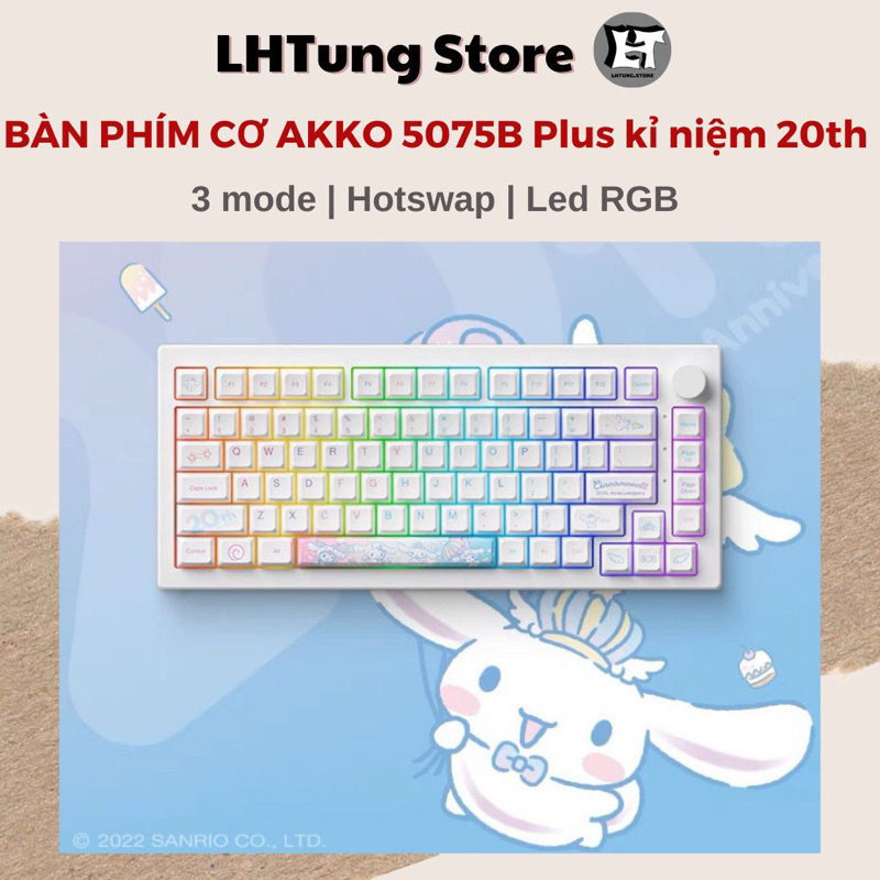 [SẴN GIAO] Bàn phím cơ AKKO 5075B Plus 20th Anniversary bản kỉ niệm 20 ...