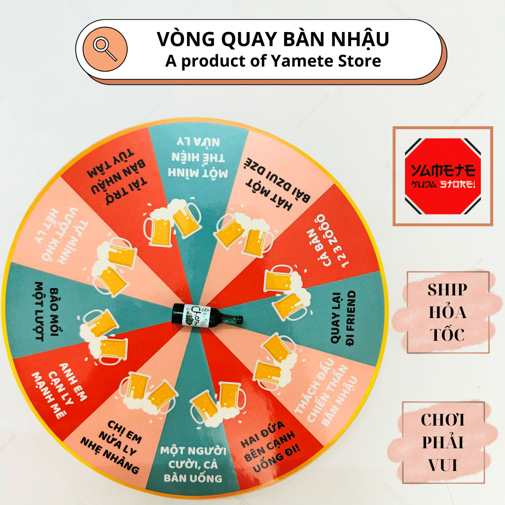 Trò chơi vòng quay ăn uống Yamte Store giải trí vui nhộn | Shopee Việt Nam