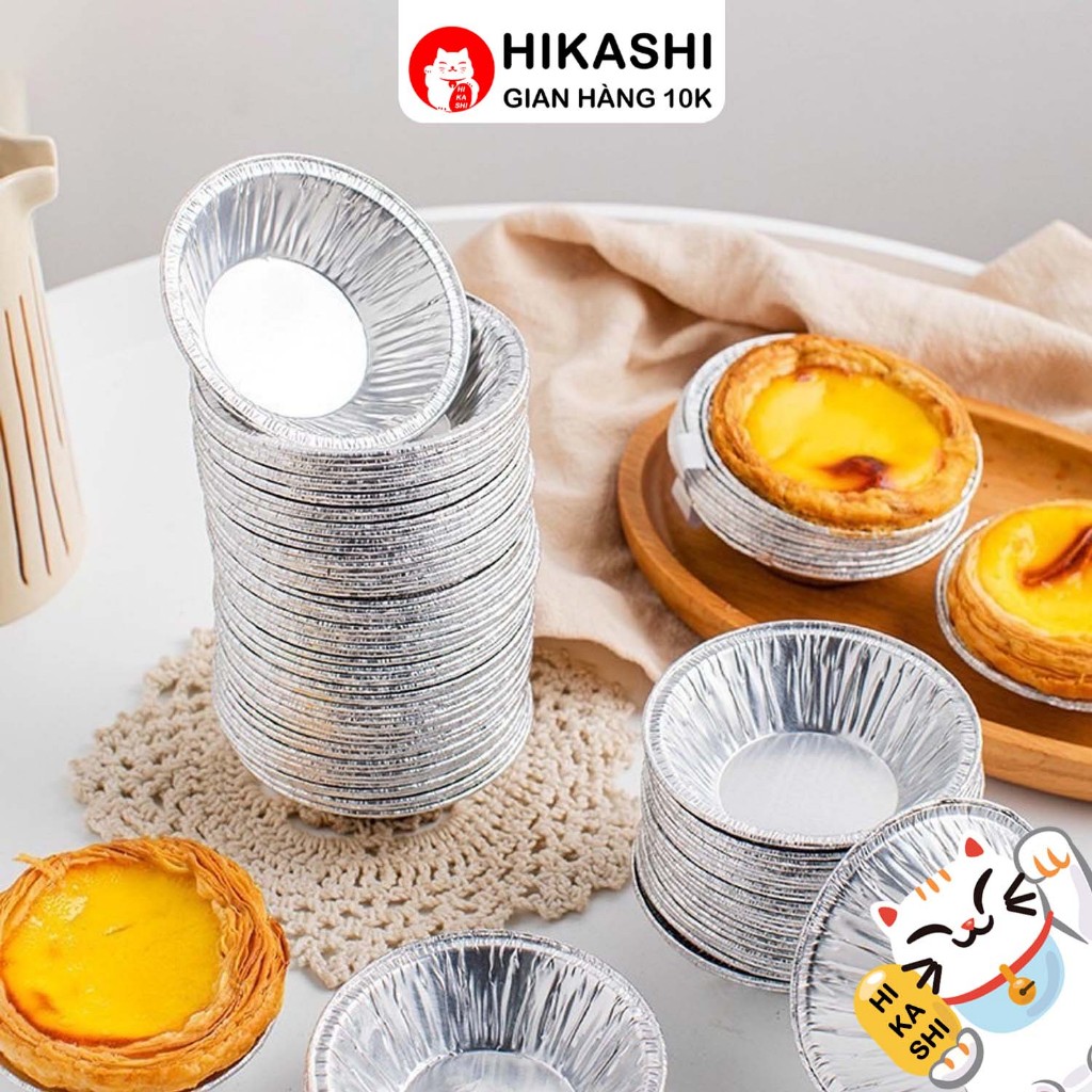 [Set 50 Chiếc] Bát Bạc Nướng Hàu HIKASHI Nướng Bánh Tart Trứng Chất ...