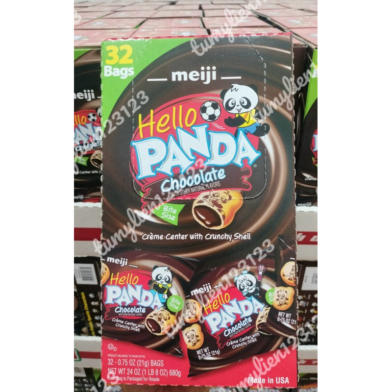 Date 04 / 2025 - Bánh gấu Meiji Hello Panda Chocolate - Mỹ | Shopee ...