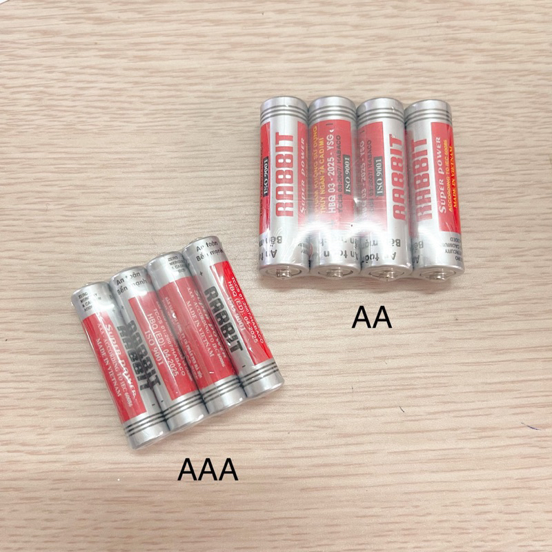 Pin con thỏ chính hãng - Pin AA và AAA | Shopee Việt Nam
