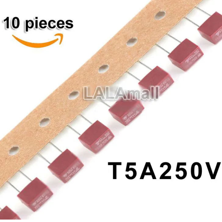 10 cái Cầu chì vuông 250V cầu chì T5A 5A 250V LK | Shopee Việt Nam