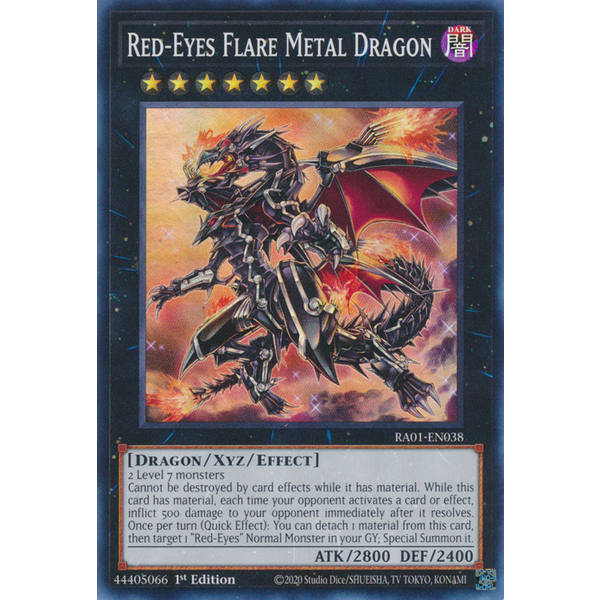 [ Bài Yugioh Chính Hãng ] Red-Eyes Flare Metal Dragon - RA01-EN038 ...