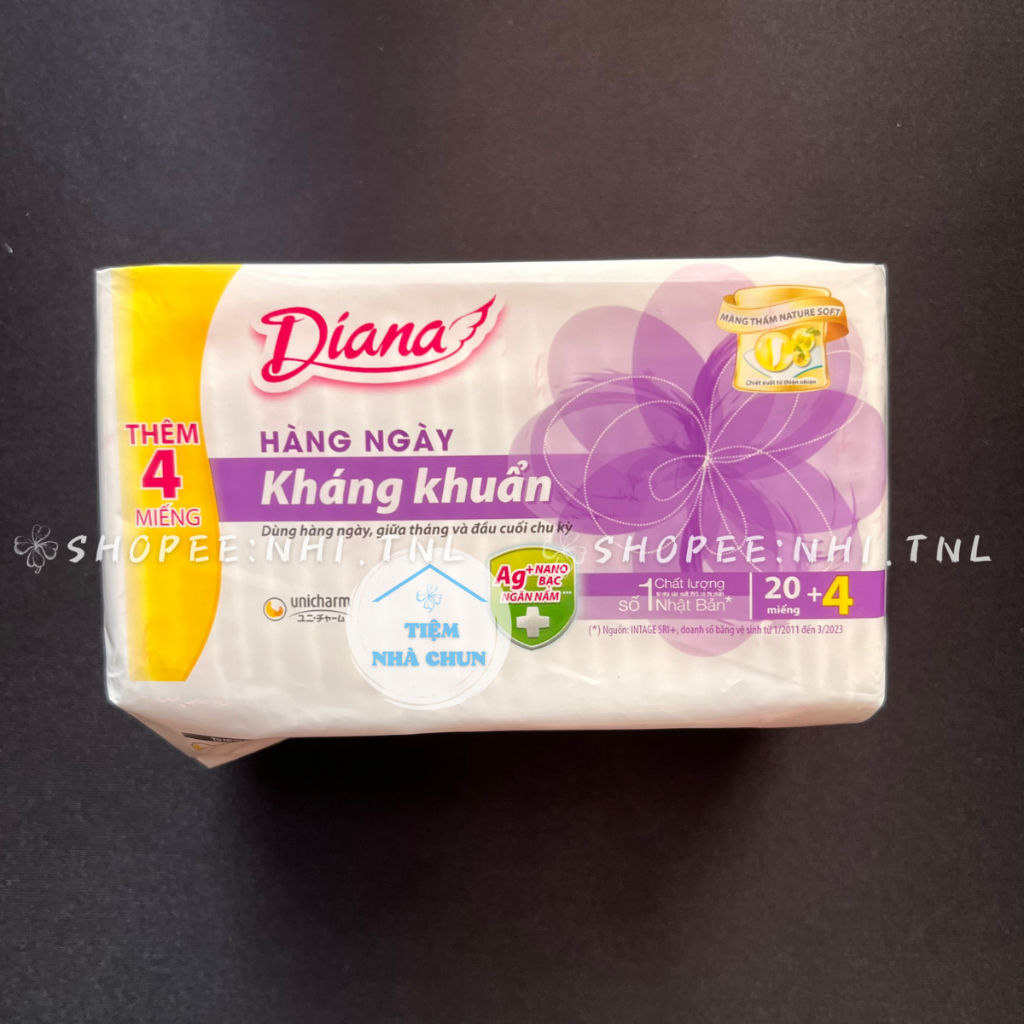 CHE TÊN SP - [BVS HNKK] Băng Vệ Sinh Diana Sensi Hàng Ngày Kháng Khuẩn ...
