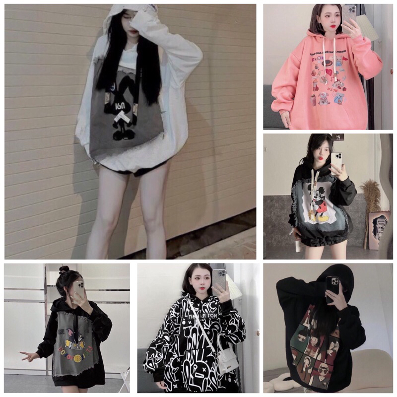 [mã Fatrend0911 Giảm đến 30k Tối đa 99k] Áo Hoodie Đắp Thỏ Dễ Thương Áo