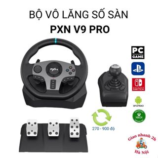 Vô lăng PXN V9 Pro Gen 2 Racing Wheel 270/900 độ , pedal chân côn , số ...