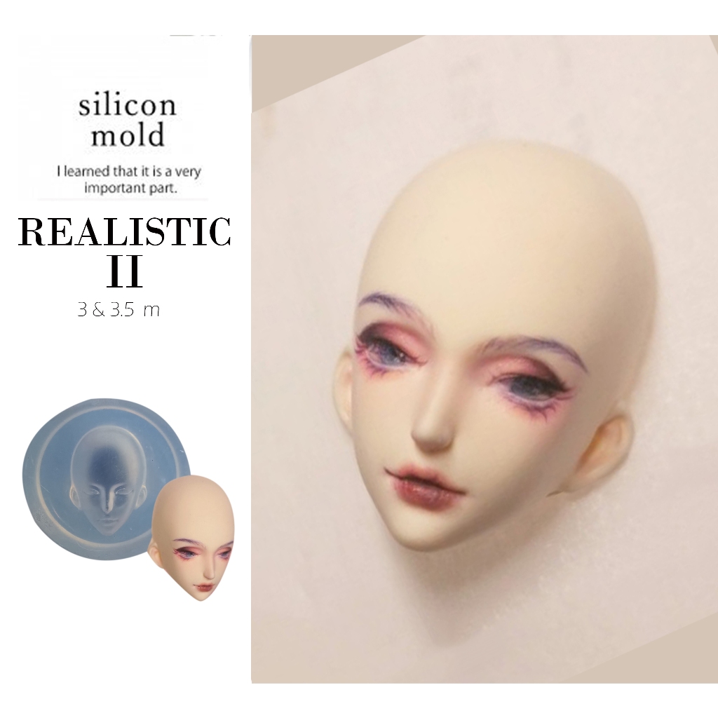 Khuôn mặt nữ 2 size chibi bjd nendoroid tượng đất sét mô hình silicone ...