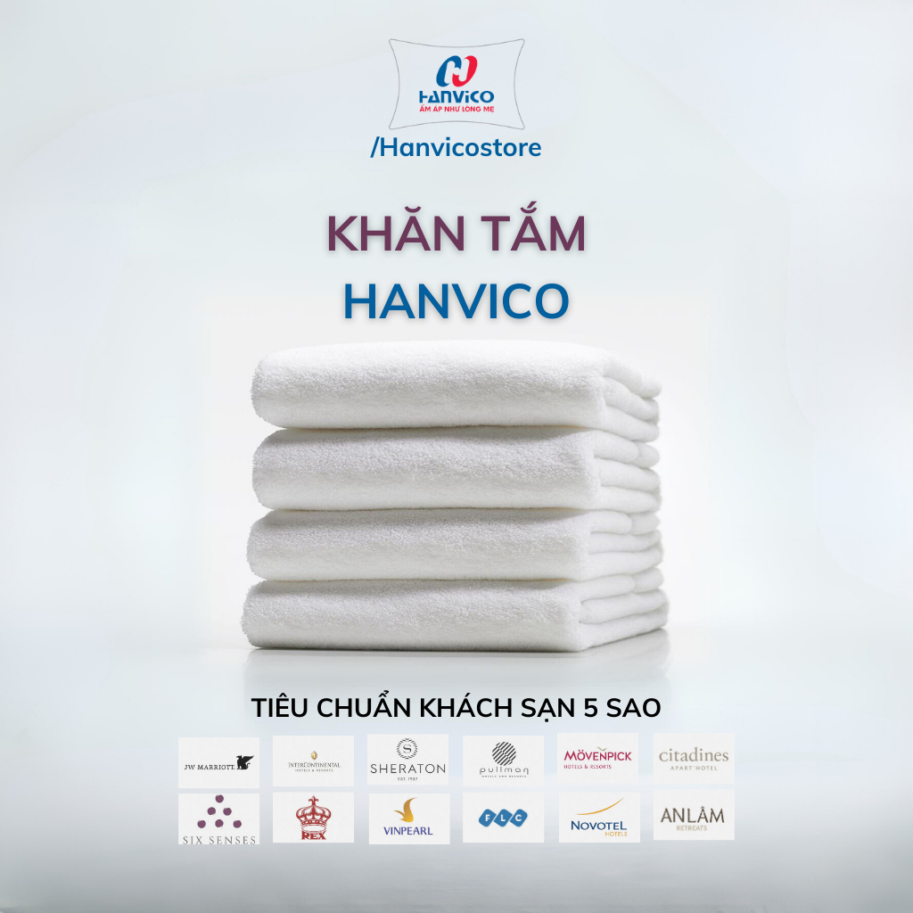 Khăn tắm Cotton khách sạn HANVICO cao cấp | Shopee Việt Nam