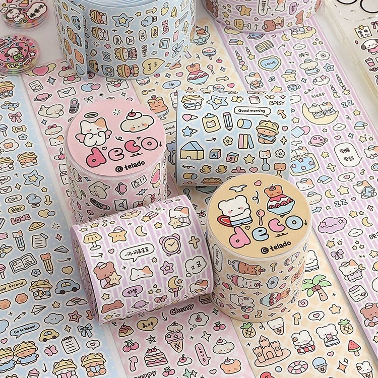Cuộn 5 mét sticker Telado siêu nhiều hình dán | Shopee Việt Nam