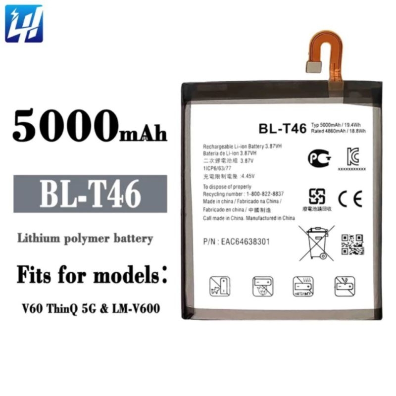 Pin LG BL-T46/ Pin LG V60 ( 5000 mAh ) Dung lượng chuẩn bảo hành 6 ...