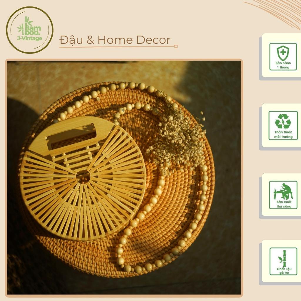 Túi Tre Tròn Có Dây Đeo Hạt Gỗ Thời Trang Trẻ - Sản Phẩm Thủ Công Mỹ ...
