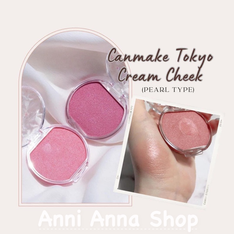[MỚI] Má Hồng Kem Có Nhũ Cream Cheek Pearl Type Canmake | Shopee Việt Nam