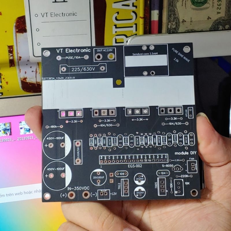 PCB EGS002 DC to AC DIY mạch Cầu H 2.5kw (mạch trắng) | Shopee Việt Nam